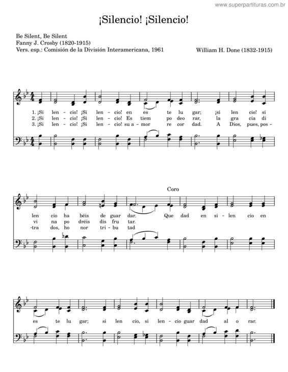 Super Partituras - Músicas de William H. Doane