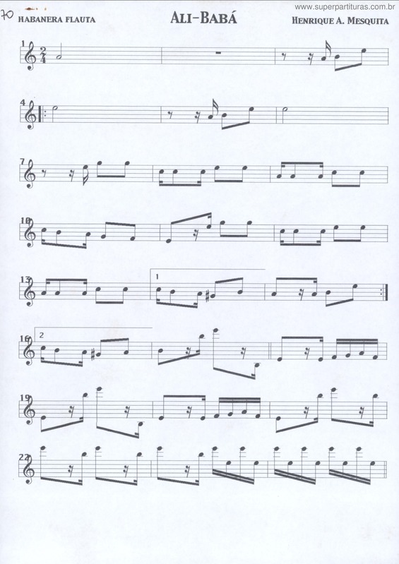 Super Partituras - Ali-Babá v.2 (Henrique Alves de Mesquita), com cifra