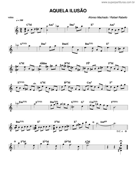 Super Partituras - Músicas de Afonso Machado