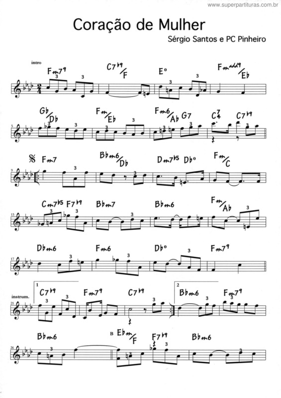 Super Partituras - Músicas de Sérgio Santos