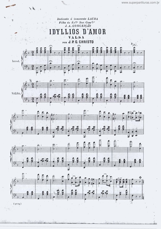 Super Partituras - Idílio (Charles Wellington), com cifra
