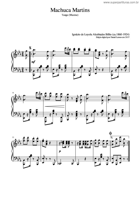 Super Partituras - Músicas de Ignácio Billio